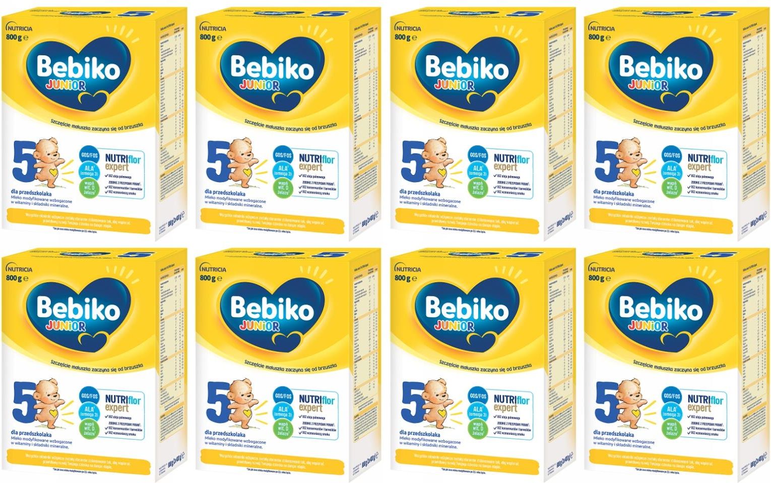Bebiko Junior 5 Nutriflor 8x800g - Ceny i opinie - Ceneo.pl