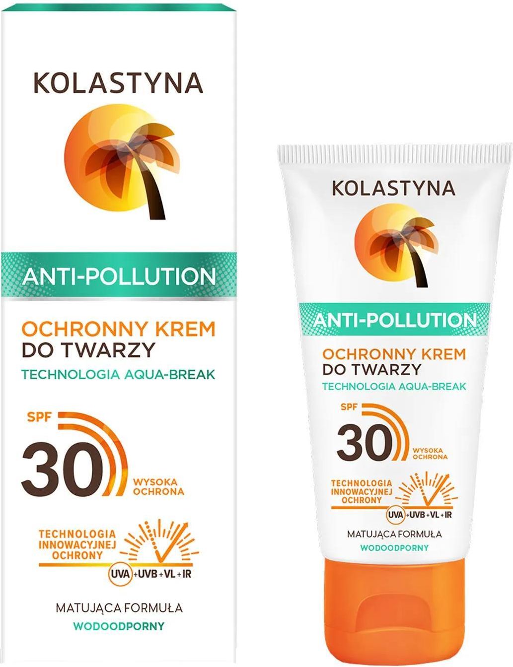 Kolastyna Sun Krem Ochronny Do Twarzy AntiPollution Spf30 50 Ml ...