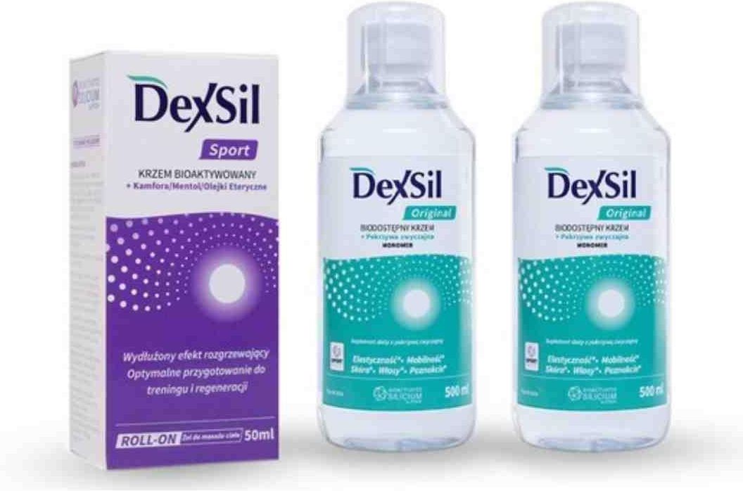 Płyny DexSil Original 2x500ml + DexSil Sport żel przeciwbólowy - Opinie ...