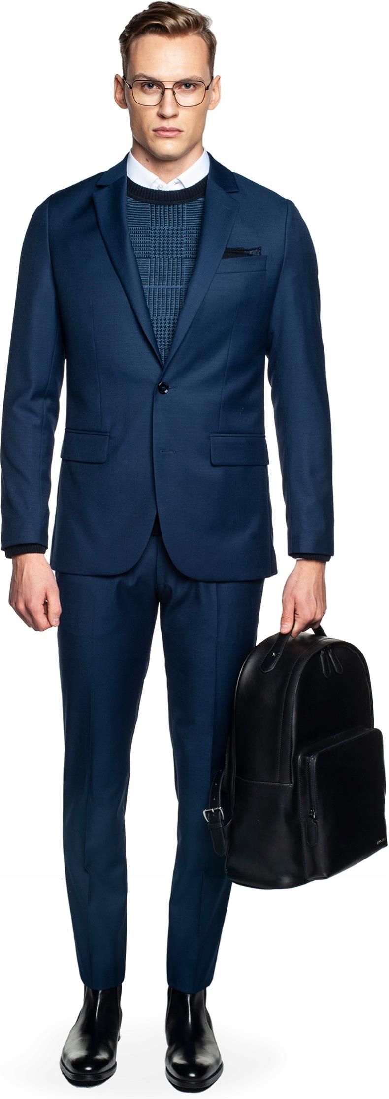 Garnitur baruni niebieski slim fit 170 96 86 - Ceny i opinie - Ceneo.pl
