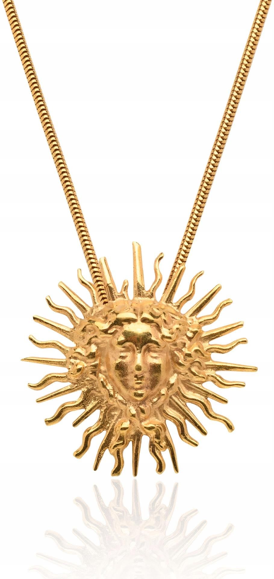 Twojabizuteria Król Słońca, emblemat Ludwik XIV i łańcuszek (Z88AU ...