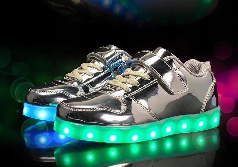 Buty Led Z Podświetleniem Świecące Na Rzep Srebrne - Ceny i opinie ...