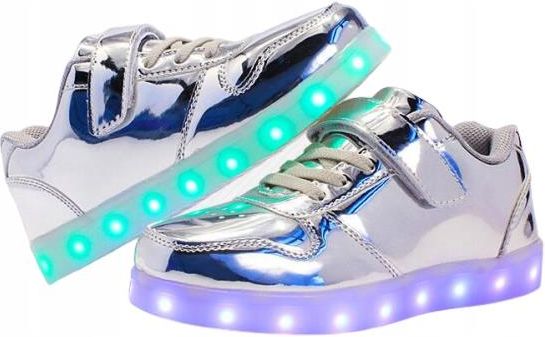 Buty Led Z Podświetleniem Świecące Na Rzep Srebrne - Ceny i opinie ...