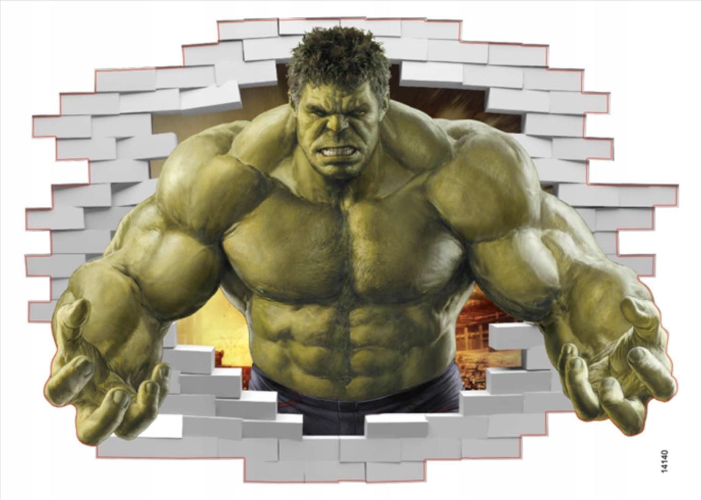Naklejki na ścianę szafkę Hulk green monster hero - Opinie i atrakcyjne ...