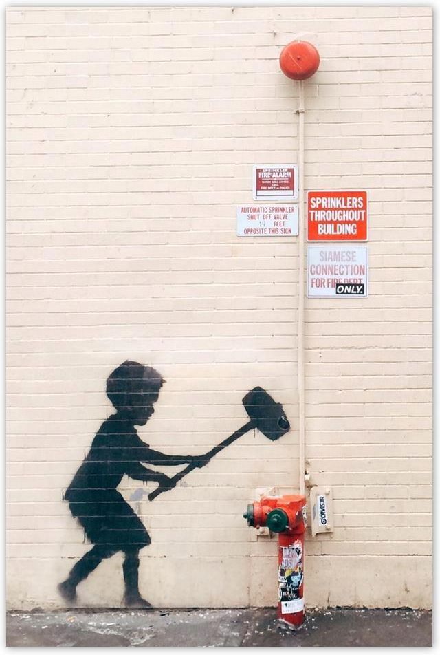 Naklejki 40x60 Banksy Hydrant Graffiti - Opinie i atrakcyjne ceny na ...