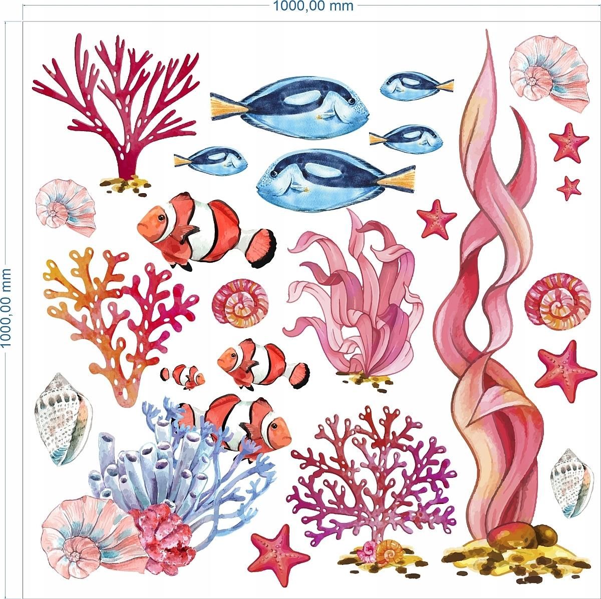 Rybki Ocean Nemo Naklejki Na Ścianę Water 100cm - Opinie i atrakcyjne ...