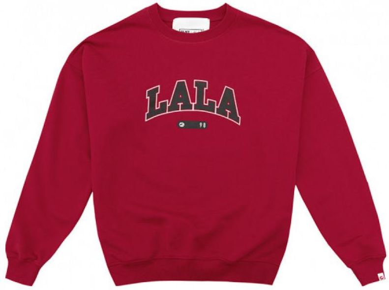 Damska bluza dresowa nierozpinana bez kaptura PLNY LALA Flora Red Apple ...