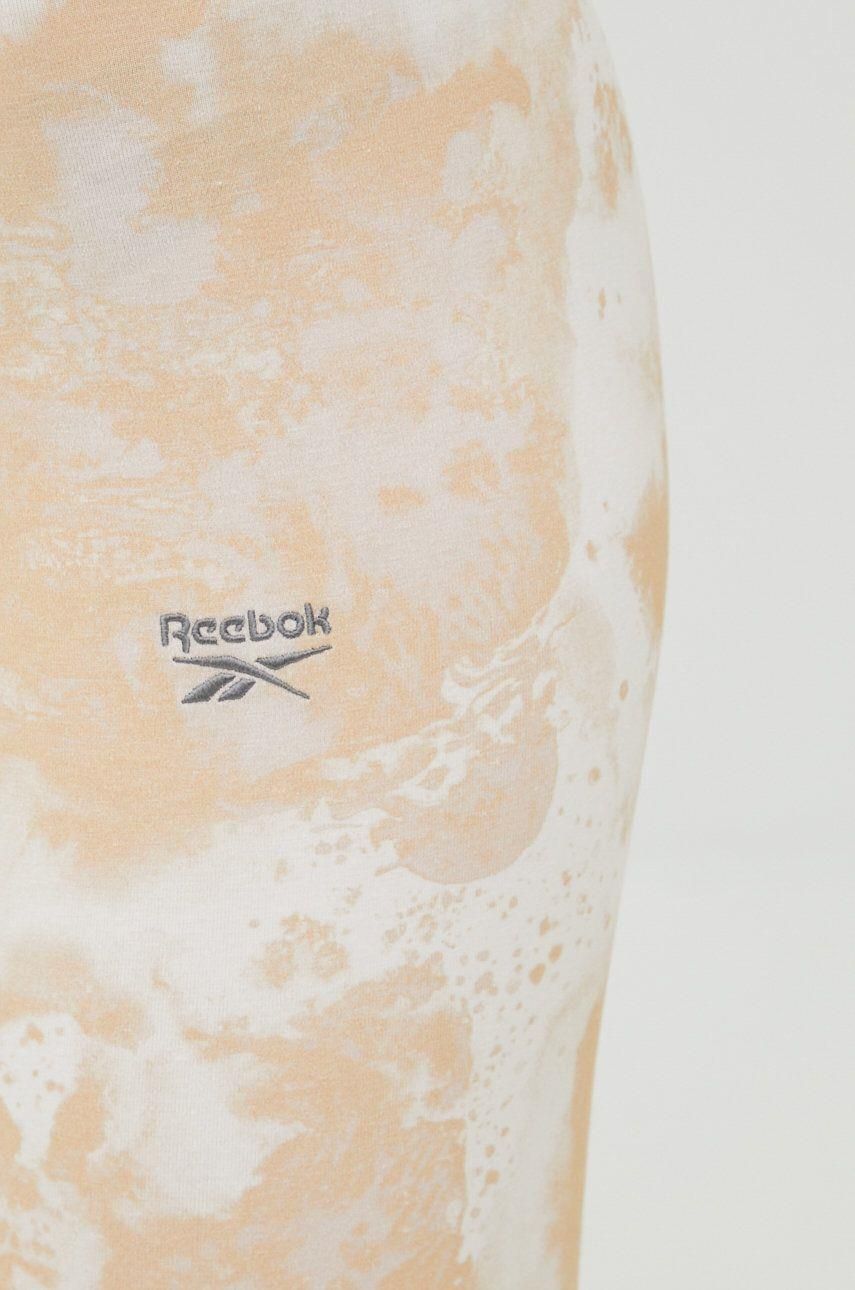Reebok Classic legginsy damskie kolor beżowy wzorzyste - Ceny i opinie ...