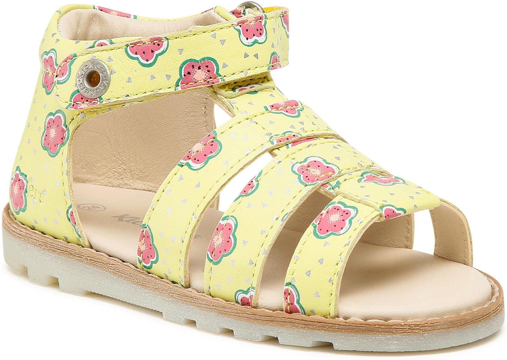 Kickers Sandały Noopi 860664-10 S Żółty - Ceny i opinie - Ceneo.pl