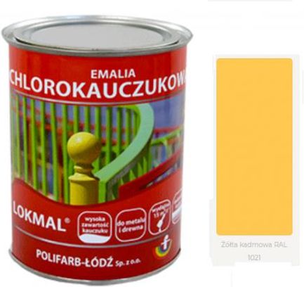 Farba Polifarb Lokmal Emalia Chlorokauczukowa 5l Żółta Kadmowa - Opinie ...