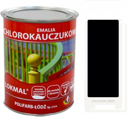 Farba Polifarb Lokmal Emalia Chlorokauczukowa 10l Czarna - Opinie i ...