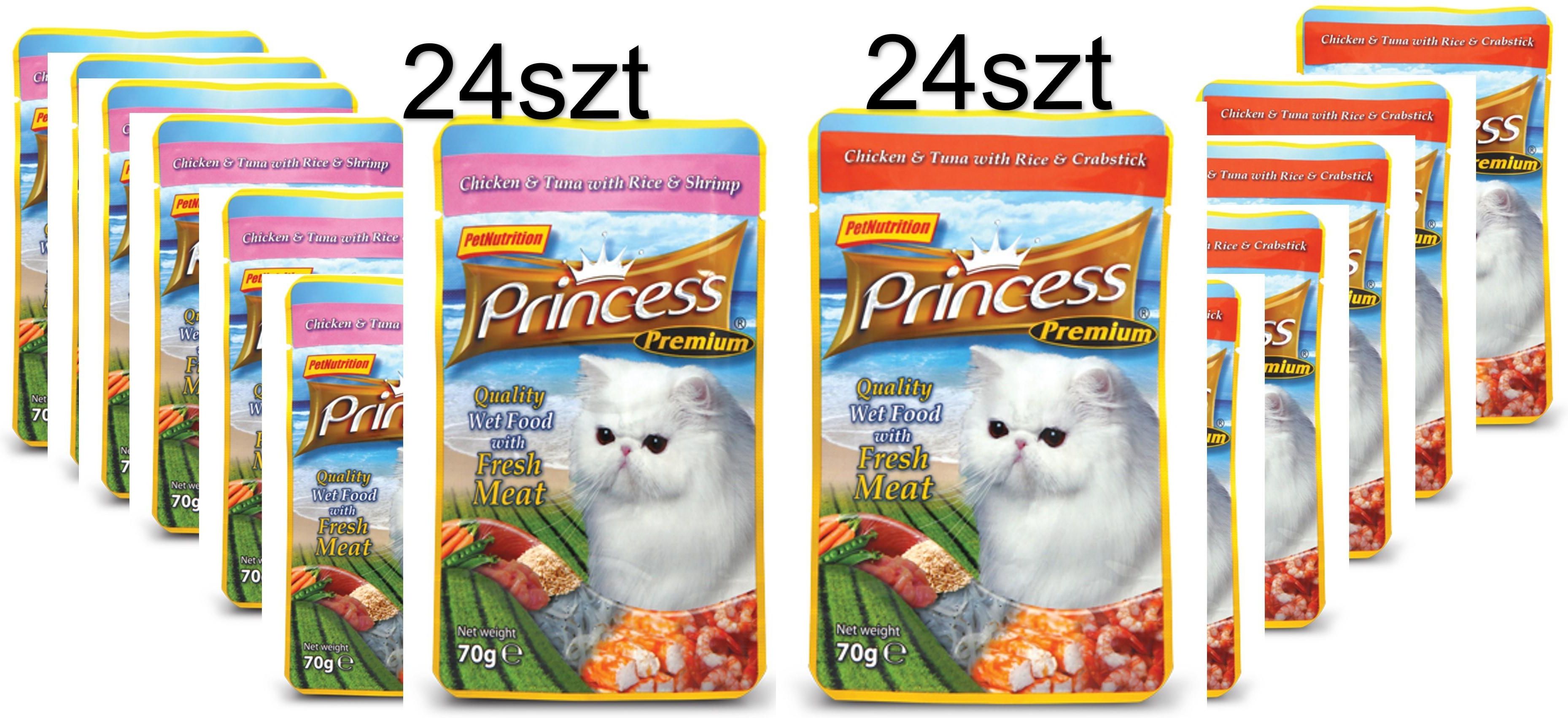 Karma Princess Saszetki Dla Kota 24Xkrewetki I 24Xkraby Mix 48X70Gr ...