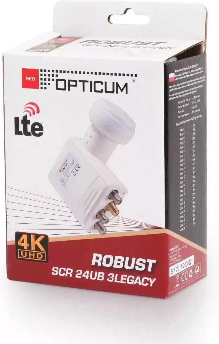 Konwerter LNB Unicable II Opticum Robust SCR 24UB + TRIPLE - Opinie i ceny na Ceneo.pl