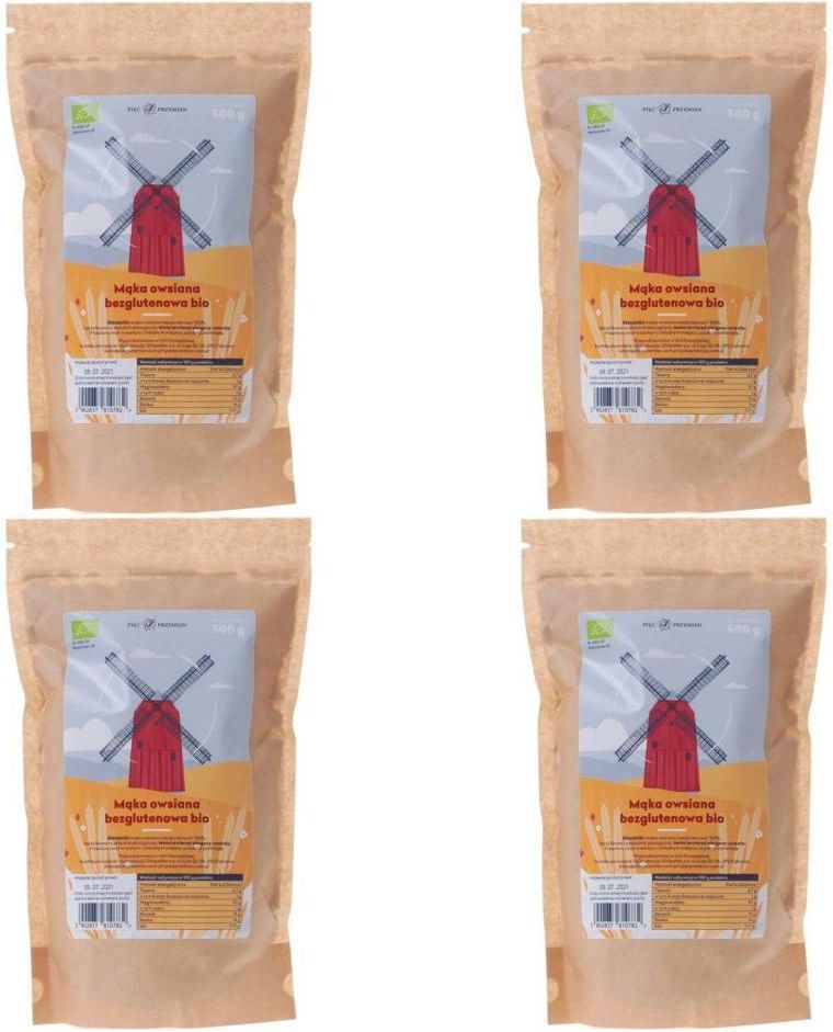 Simpatiko 4 x Mąka Owsiana Bezglutenowa Bio 500g Simpatiko - Ceny i ...