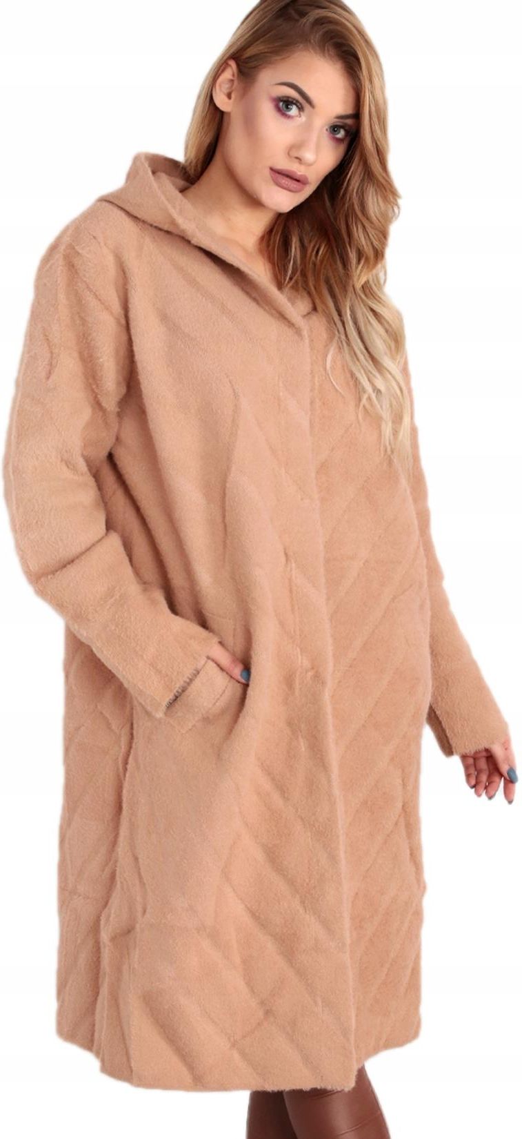 Płaszcz Kaptur Wełna Alpaka Plus Size Kolory 1970 - Ceny i opinie ...