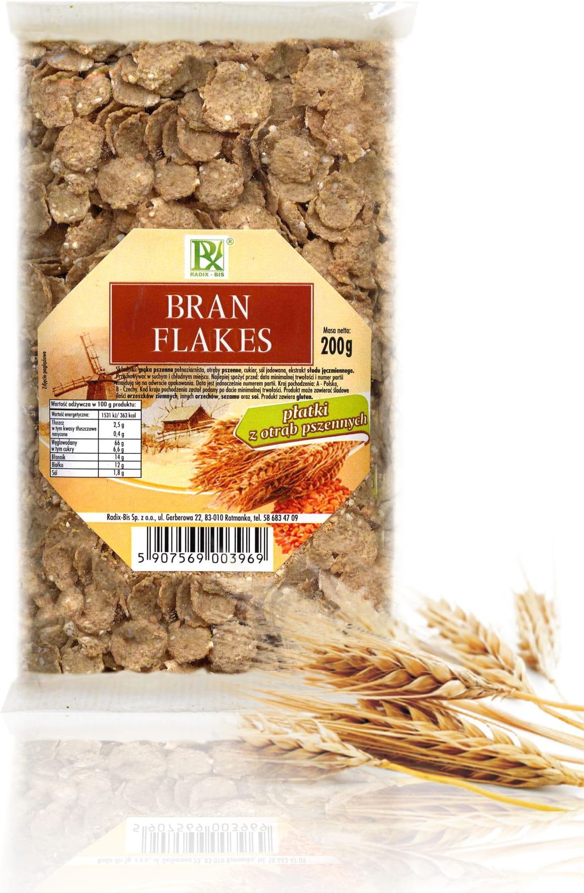 RadixBis Płatki Bran Cornflakes Z Otrąb Pszennych 200gImbio.Pl Twój ...