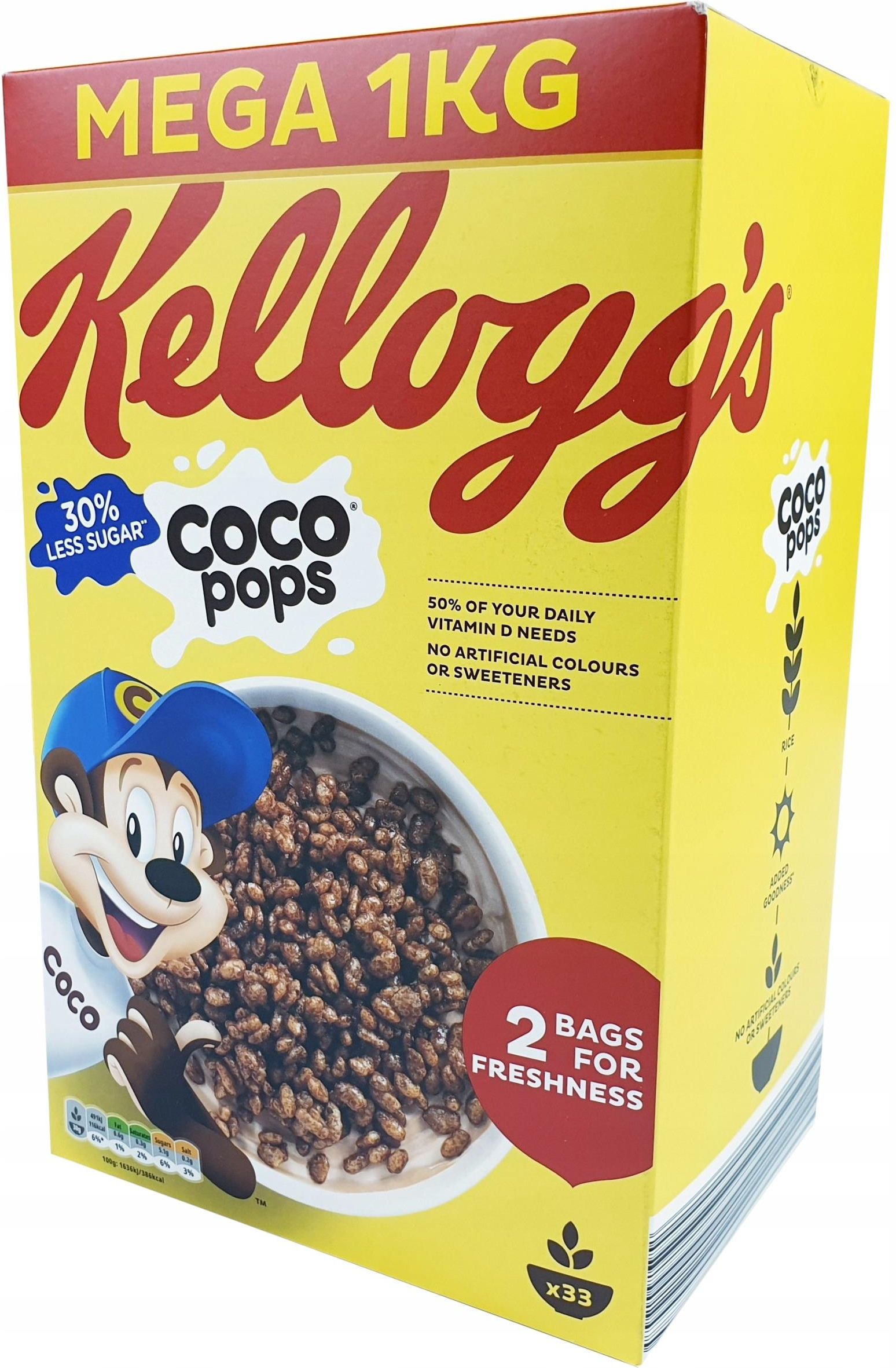 KelloggS Płatki Śniadaniowe Coco Pops 1kg - Ceny i opinie - Ceneo.pl