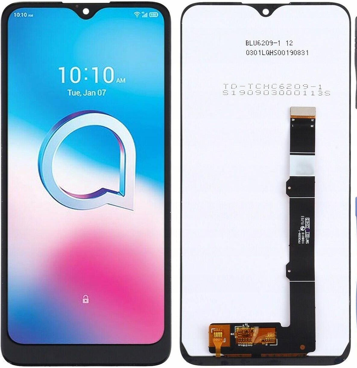Podzespoły do telefonu ALCATEL WYŚWIETLACZ LCD 1S 2020 5028Y ORYGINAŁ ...
