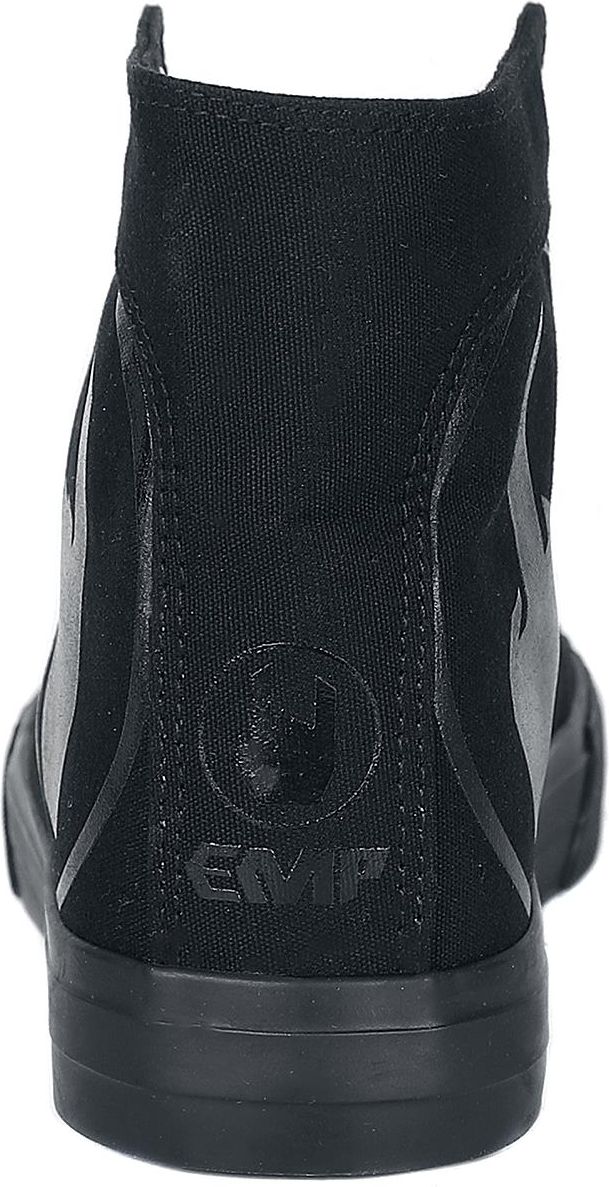 Emp Basic Collection - Black Sneakers With Rockhand Print - Buty ...