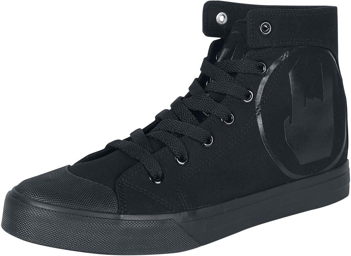 Emp Basic Collection - Black Sneakers With Rockhand Print - Buty ...