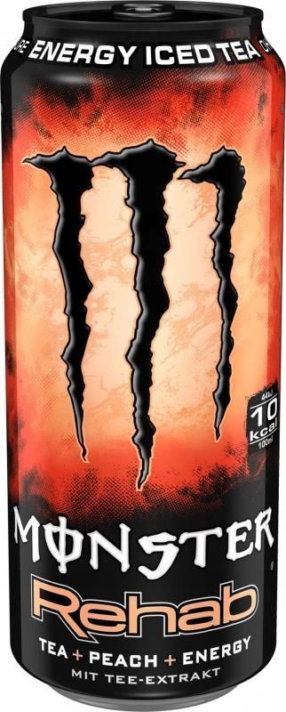 Monster Rehab Tea + Peach + Energy 500ml - Ceny i opinie - Ceneo.pl