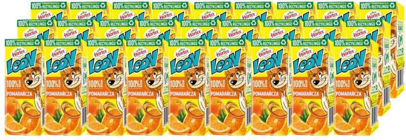 Hortex Sok Leon 100% Pomarańcza 200ml x 27Szt - Ceny i opinie - Ceneo.pl