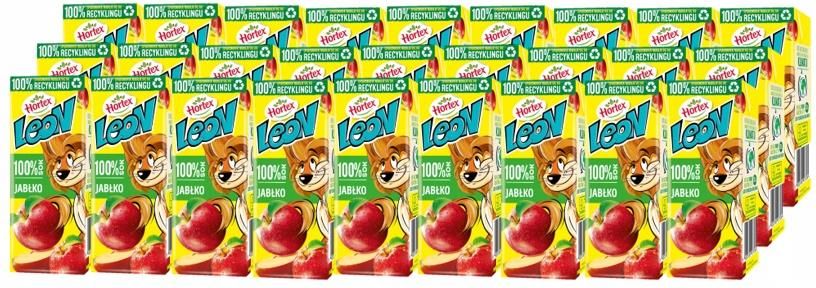 Hortex Sok Leon 100% Jabłkowy 200ml x 27Szt - Ceny i opinie - Ceneo.pl