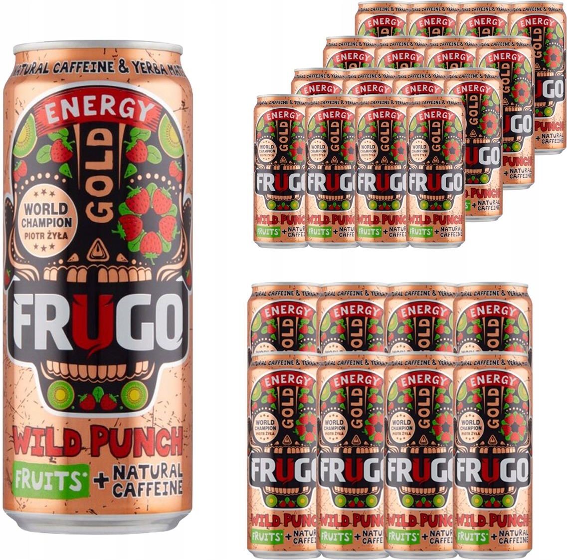 Frugo Wild Punch Gold Energy 330ml x 24 Sztuki - Ceny i opinie - Ceneo.pl