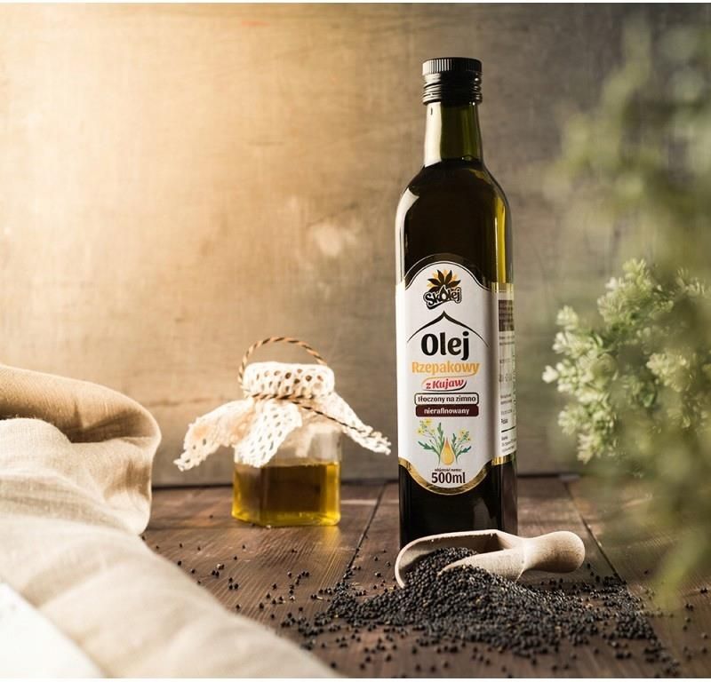 Olej Rzepakowy Tłoczony Na Zimno 500ml - Ceny i opinie - Ceneo.pl