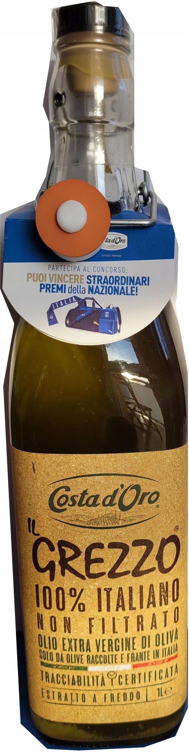 Costa D'Oro Il Grezzo Oliwa Niefiltrowana 1l - Ceny i opinie - Ceneo.pl