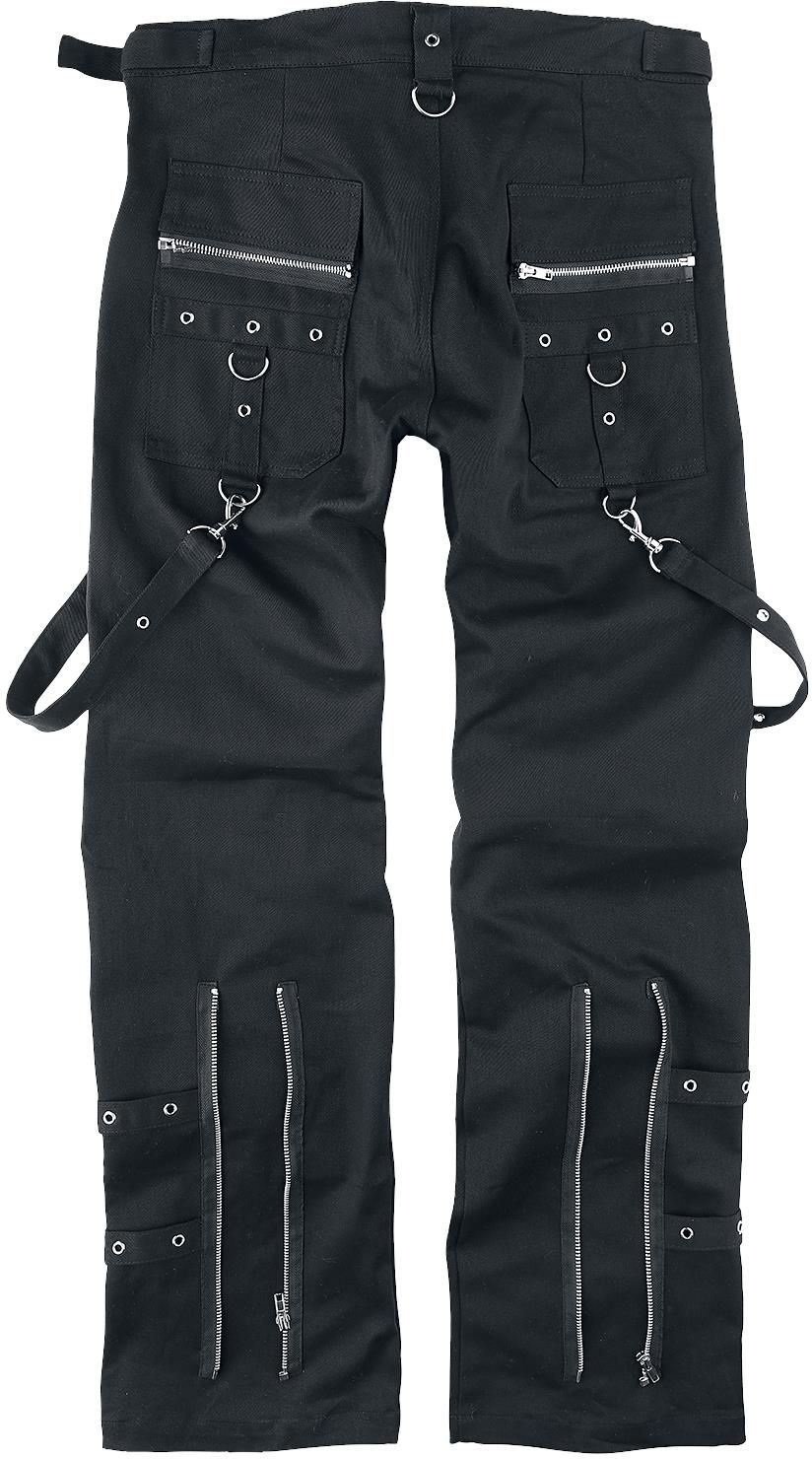 Poizen Industries - Blade Trousers - Spodnie z materiału - czarny ...