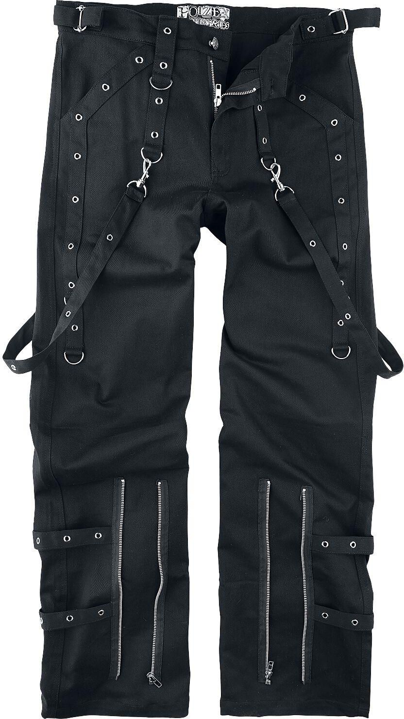 Poizen Industries - Blade Trousers - Spodnie z materiału - czarny ...
