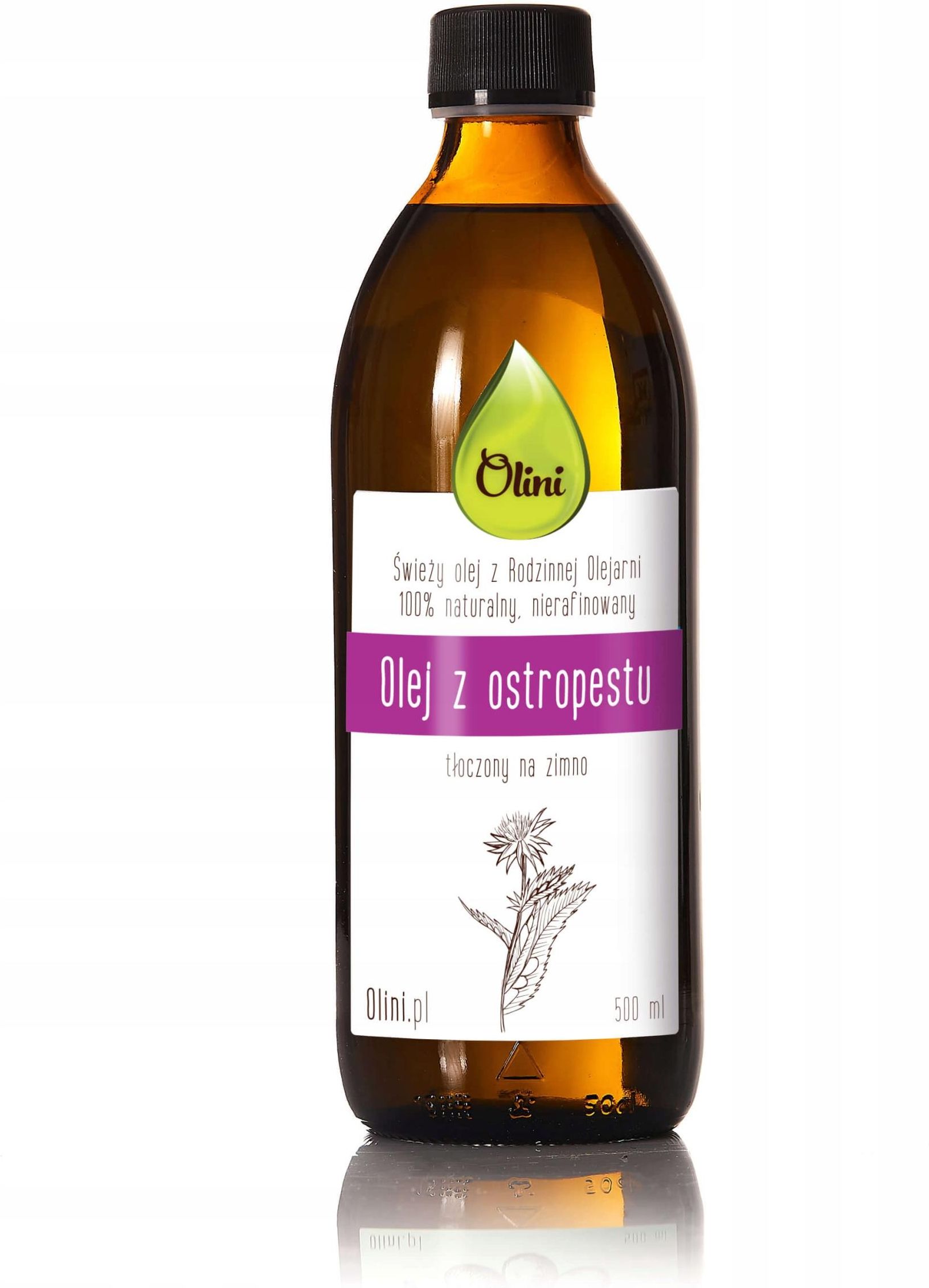 Olini Olej Z Ostropestu 500ml Nierafinowany - Ceny i opinie - Ceneo.pl