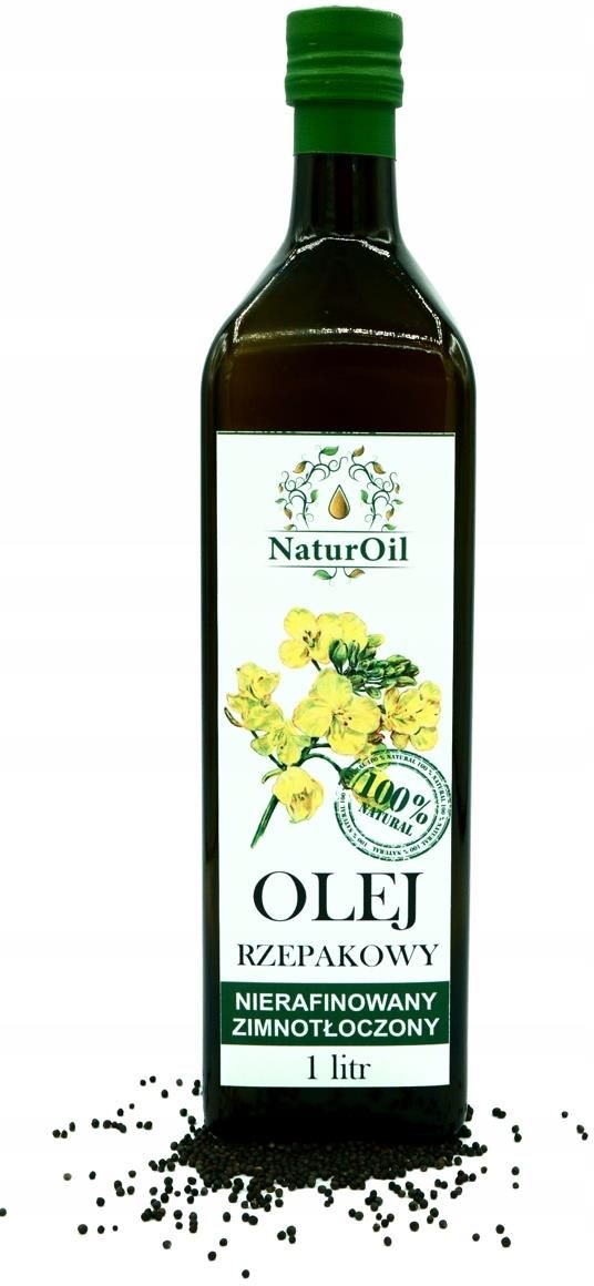 Olej Rzepakowy, Zimnotłoczony 1litr Naturoil - Ceny i opinie - Ceneo.pl