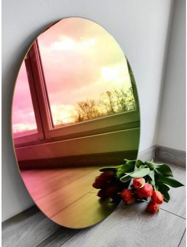 Łukasz Ochwat Alfaram Lustro Tęczowe Okrągłe Dekoracyjne Kameleon ...