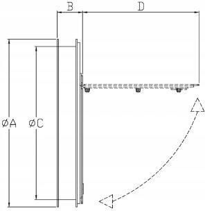 Harmann Klapa zwrotna do okapów kuchennych Frogg klapka ...