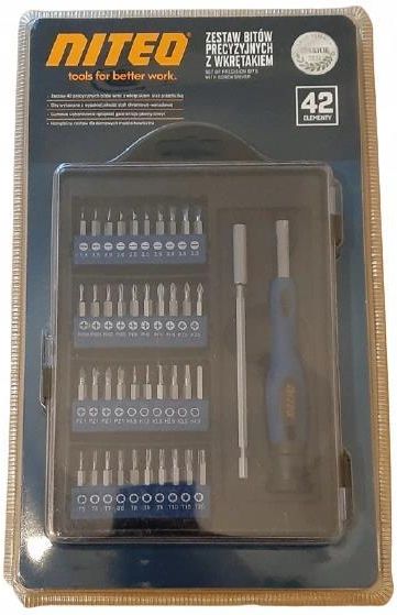 Niteo Tools Zestaw Bitów Precyzyjnych Z Wkrętakiem Niteo 42 El PSS003022 - Opinie i ceny na Ceneo.pl
