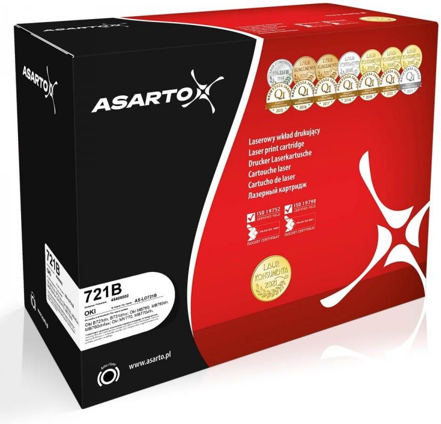 Asarto Toner do OKI 721B , 45488802 18000 str. black (ASLO721B7820375 ...