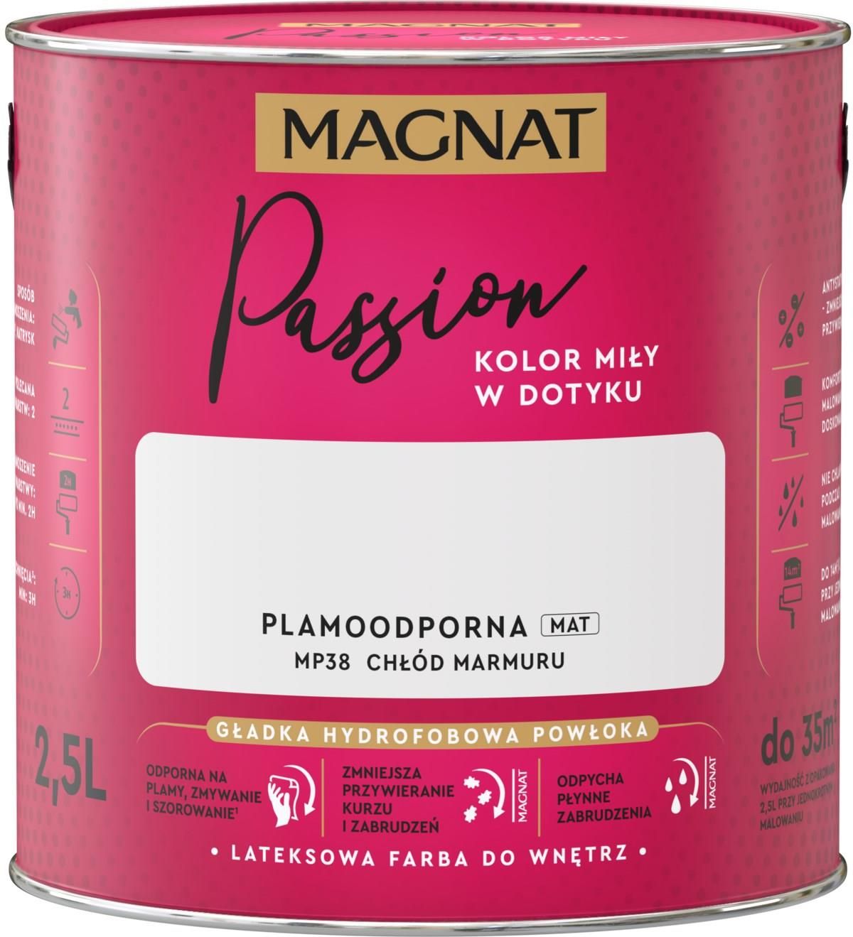 Farba Magnat Passion MP38 Chłód Marmuru 2,5L - Opinie i ceny na Ceneo.pl