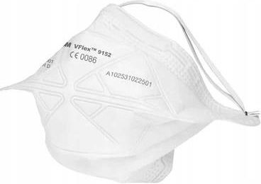 3M 20 SZT. PÓŁMASKA PRZECIWPYŁOWA P2 VFLEX 9152E - Ceny i opinie - Ceneo.pl