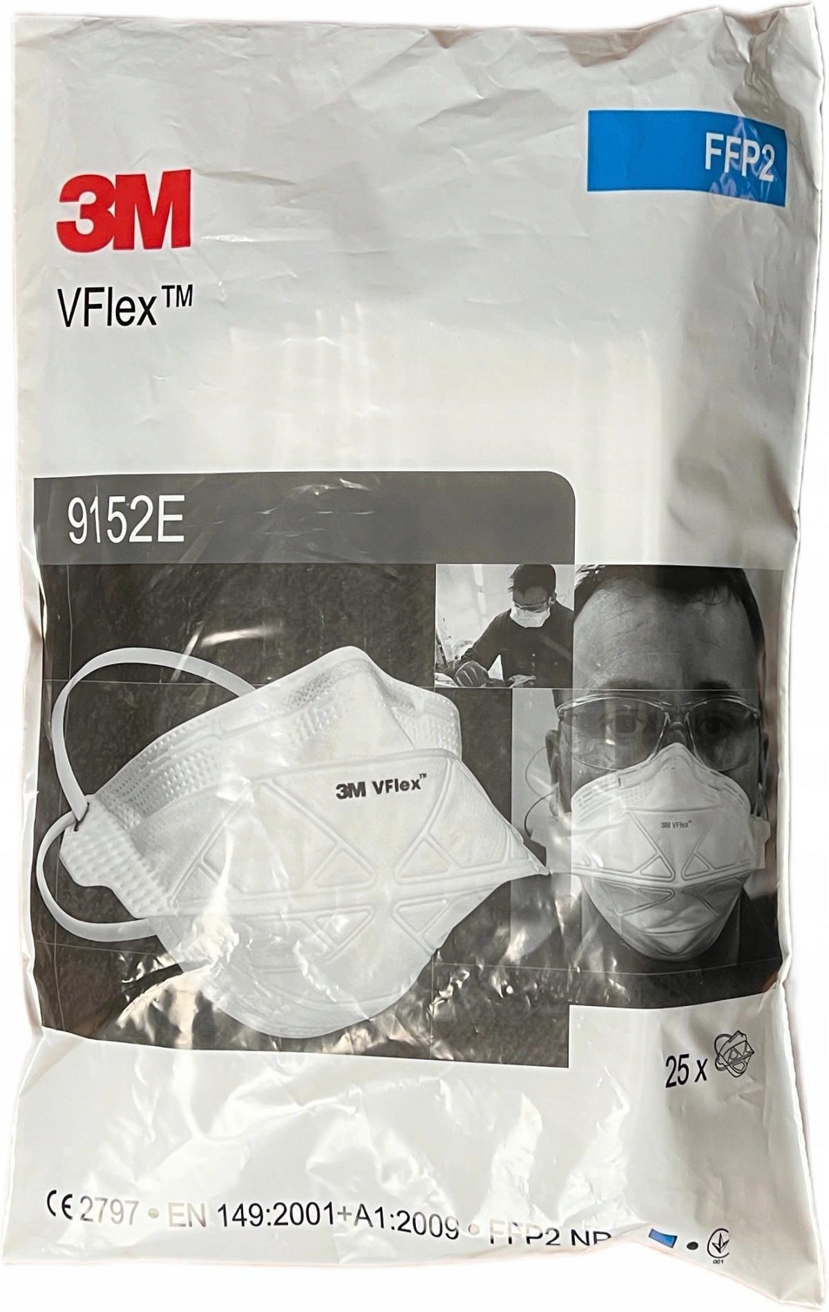 3M 9152E FFP2 PÓŁMASKA VFLEX SKŁADANA X25 - Ceny i opinie - Ceneo.pl