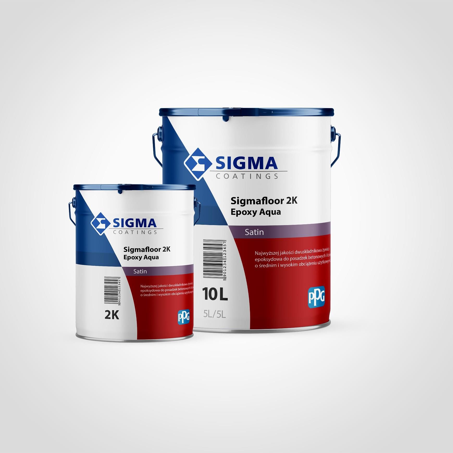 Sigma Żywica Epoksydowa Sigmafloor 2K Epoxy Aqua 10l Czarny drogowy ...