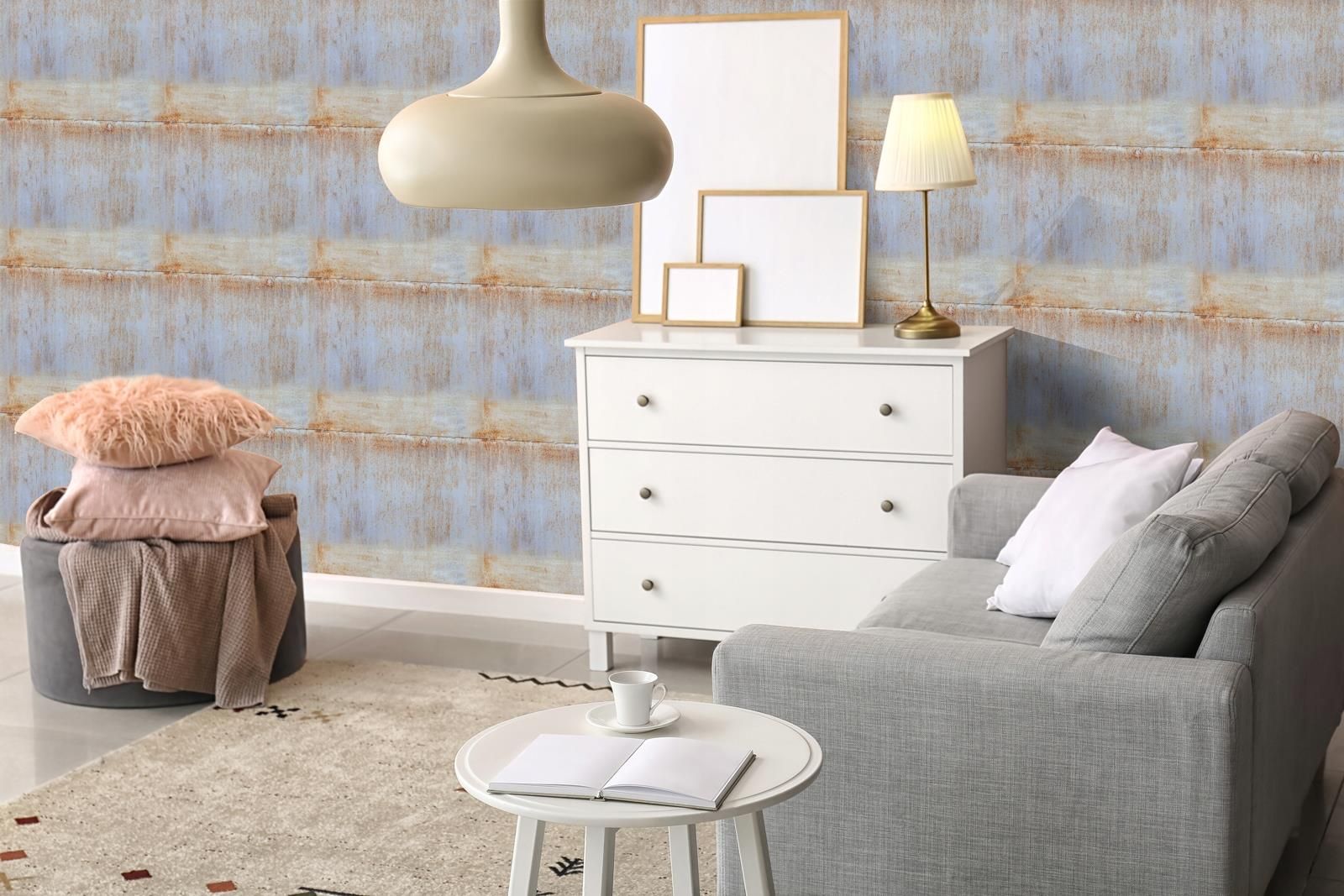 Tapeta Metal Blacha Rdza Loft Błękit Miedź 5294Al - Opinie i ceny na ...