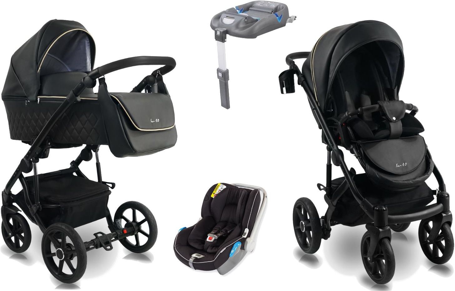 Wózek Bexa Line 2.0 101 Głęboko Spacerowy + Fotelik + Avionaut + Baza ...