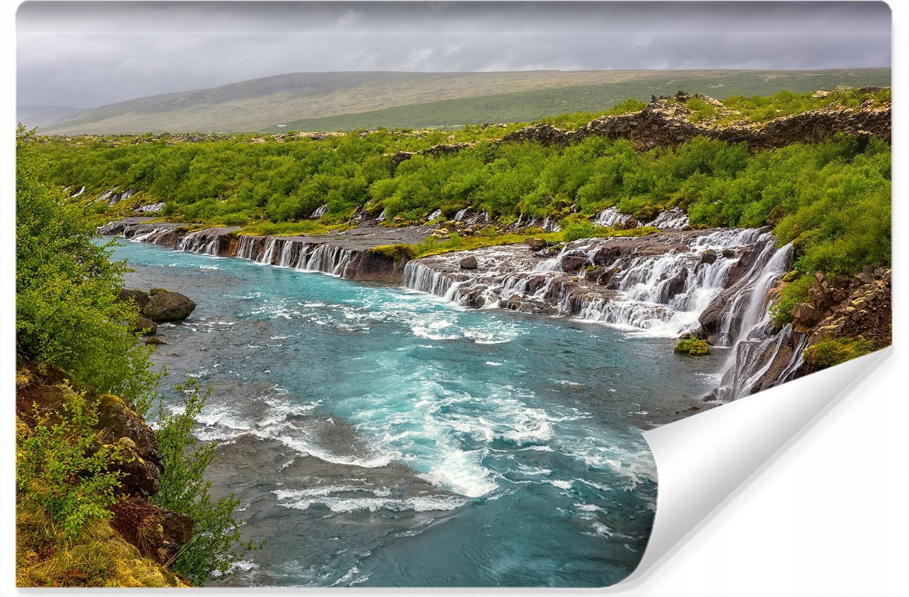 Muralo Fototapeta Krajobraz Wodospad Islandia 3D 360X240 - Opinie i ...