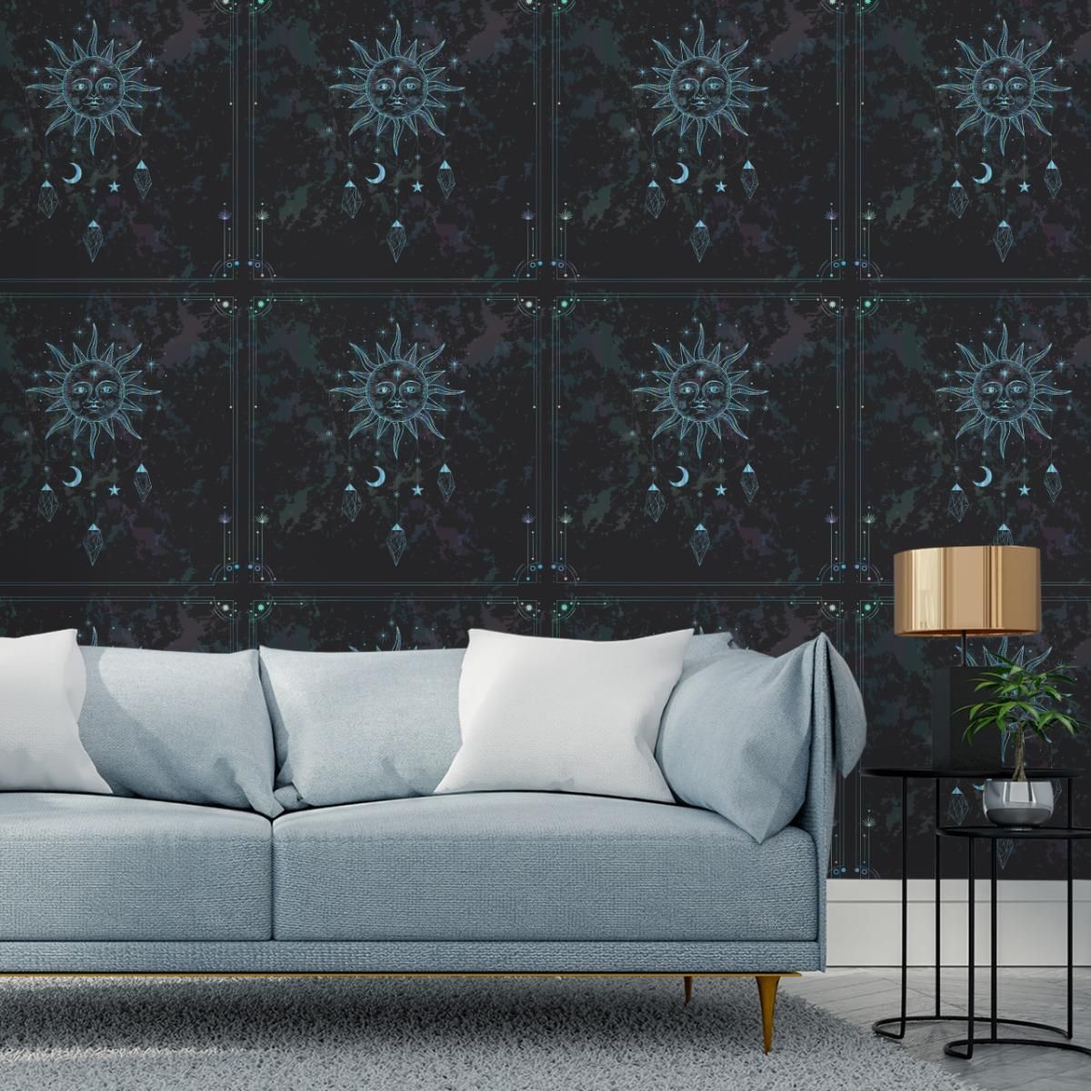 Muralo Tapeta Dla Młodzieży Abstrakcyjne Słońce Kryształy - Opinie i ...