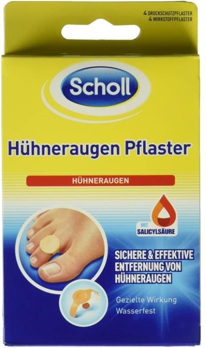 Kosmetyk do stóp Scholl Scholl, Plaster Do Leczenia Kurzajek, 4 Sztuki ...
