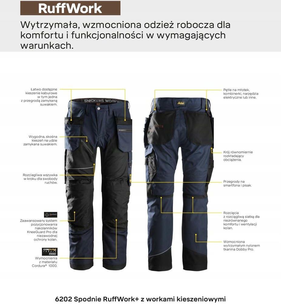 Spodnie robocze Snickers 6202 Ruffwork r. 200 turk - Ceny i opinie ...