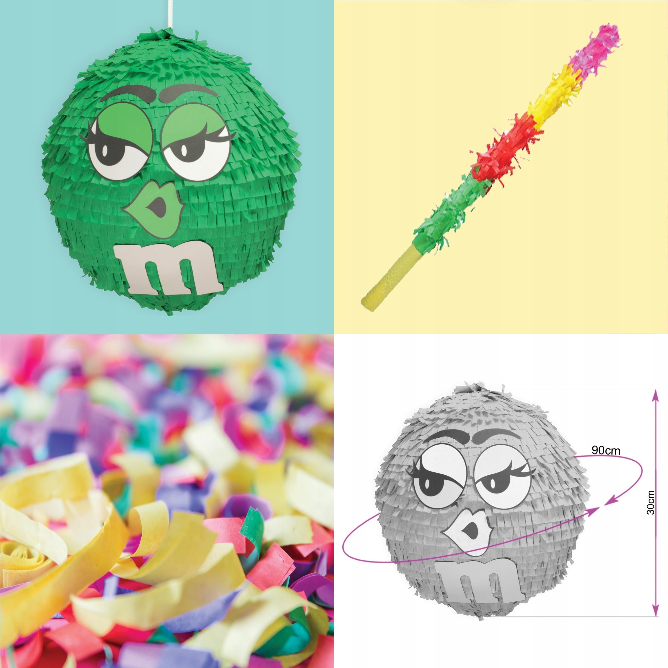 Piniata Urodzinowa Duża 90Cm M&M'S Green - Ceny i opinie - Ceneo.pl