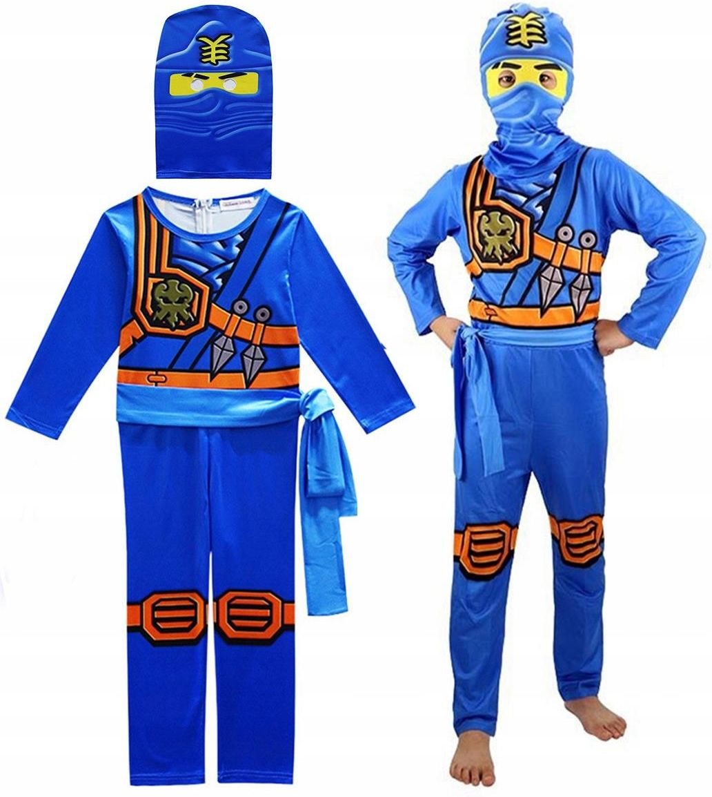 Ninja Strój Przebranie Maska Ninjago Jay 128 134 - Ceny i opinie - Ceneo.pl